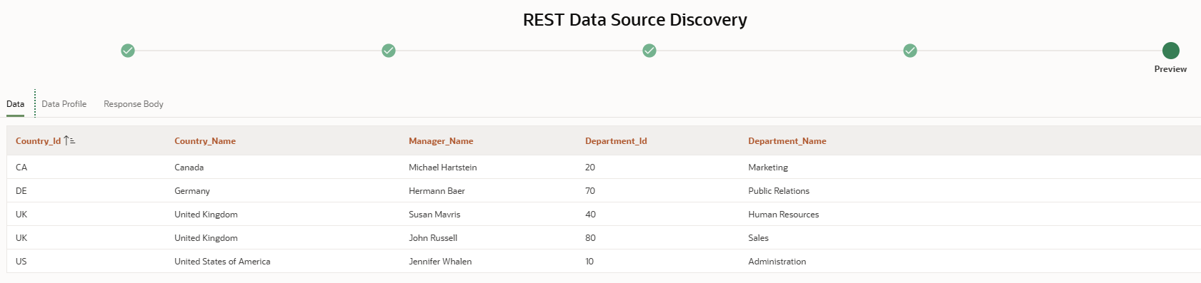 Oracle Apex Support For Hierarchical Rest Source Data Profiles